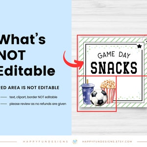 Editable Soccer Team Treat Tag Printable, Soccer Game Day Good Luck ...