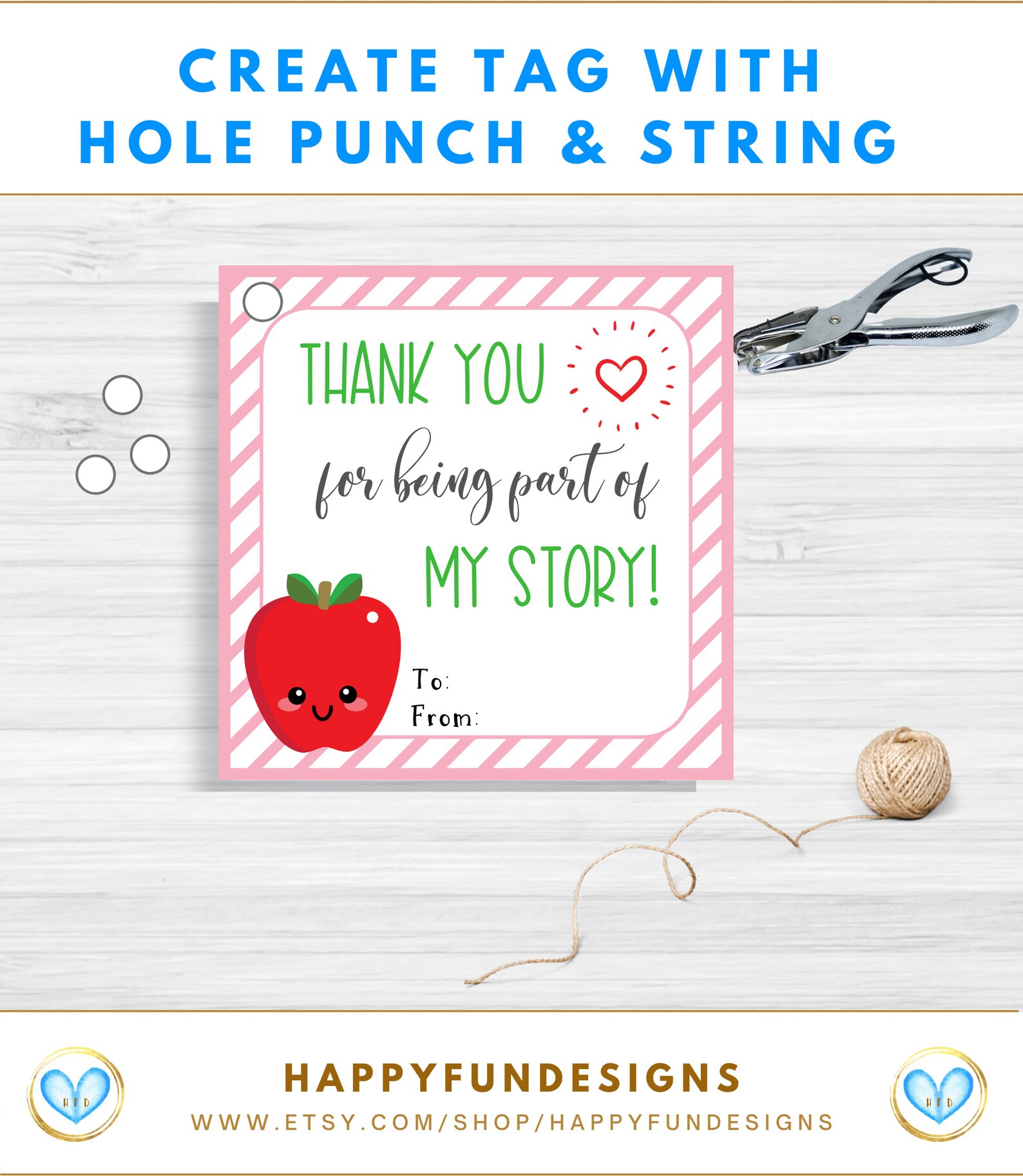 Teacher Appreciation Gift Tags Printable, Thank You for Being Part of ...
