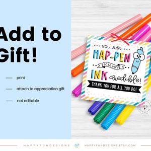 Ink Credible Nurse Teacher Staff Volunteer Pen Marker Appreciation Week ...