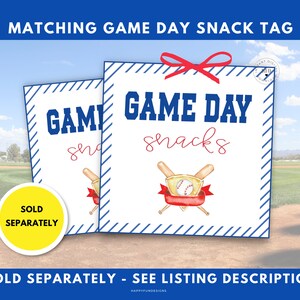 Baseball Snack Schedule Printable, Baseball Concessions Snack Sign up ...