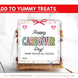 National Caregivers Day Tag Printable, Thank You Caregiver, Hospital ...