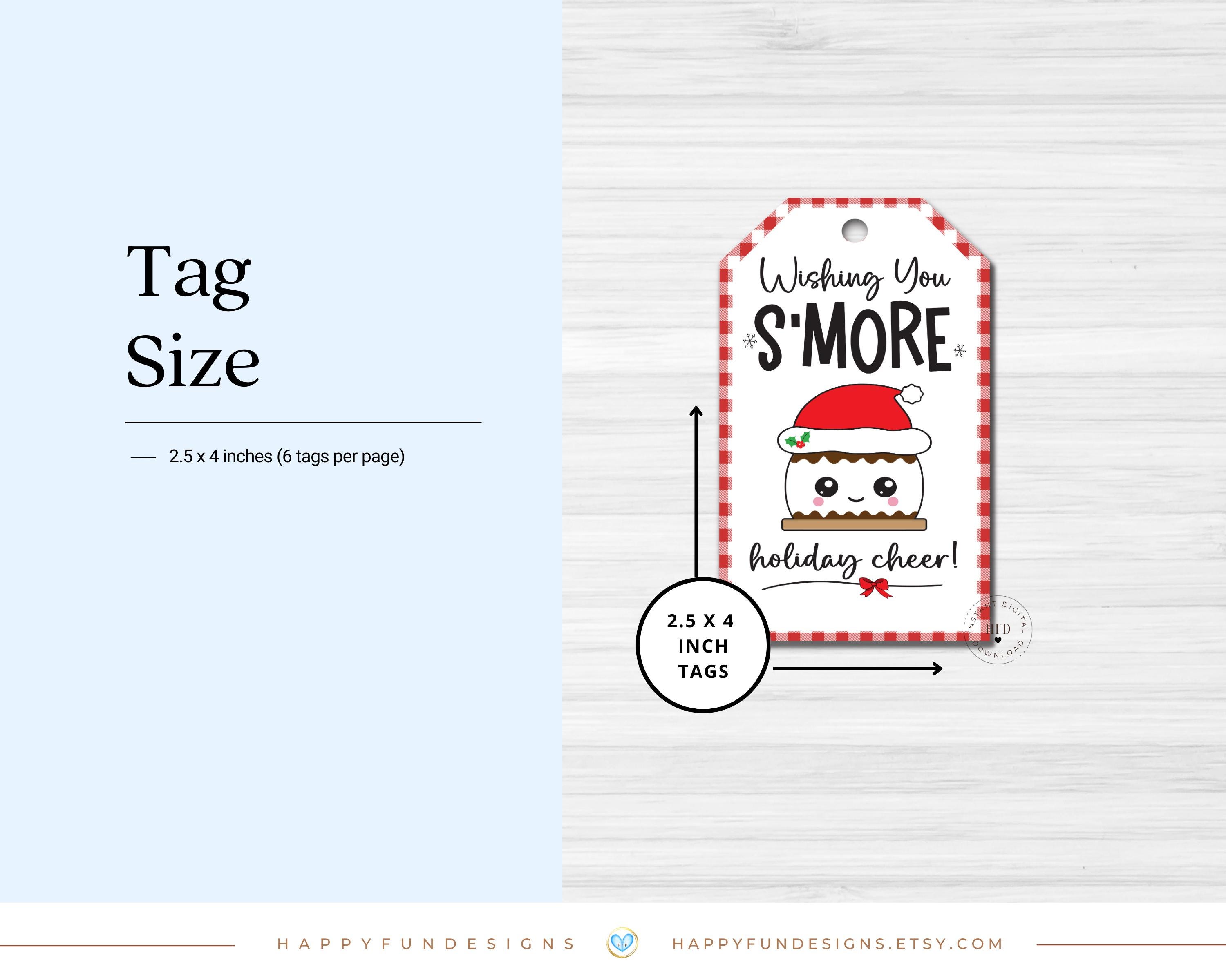 Christmas Smore Tag Printable, Wishing You Smore Holiday Cheer, Teacher ...