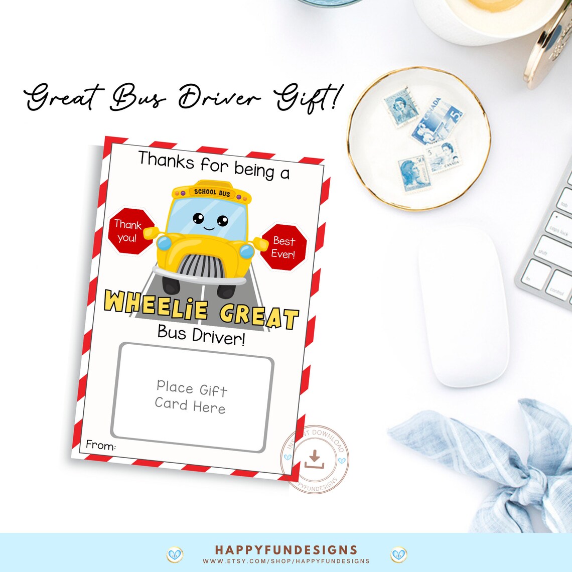 Bus Driver Appreciation Wheelie Great Bus Driver School Bus | Etsy