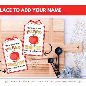 Apple Appreciation Tags Printable, Couldn't Have Picked a Better ...