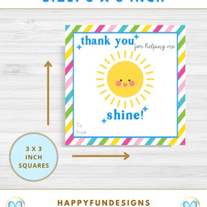 Teacher Appreciation Gift Tags Printable, Thank You for Helping Me ...