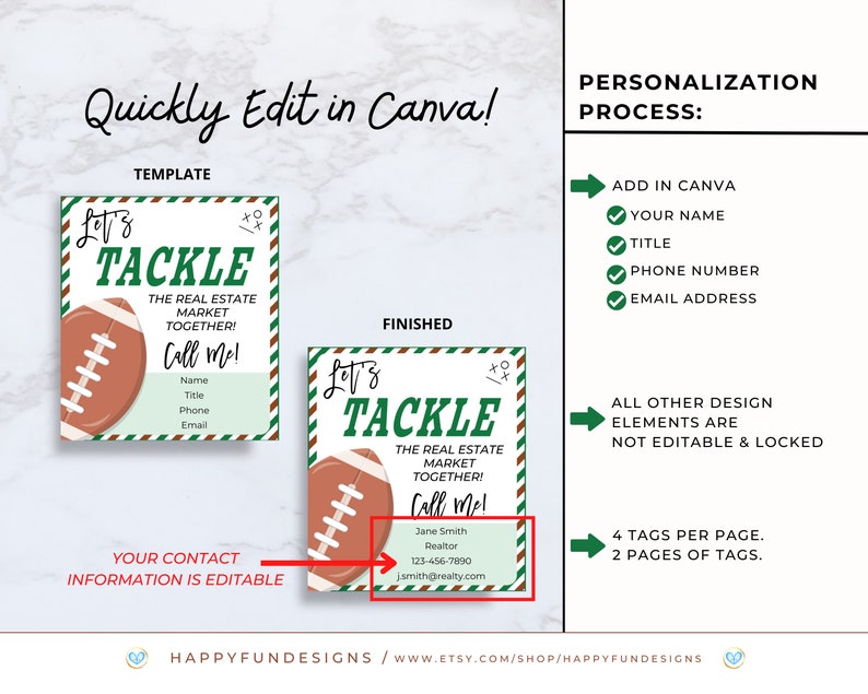 Fall Pop by Tag Printable Football Pop By Realtor Fall - Etsy