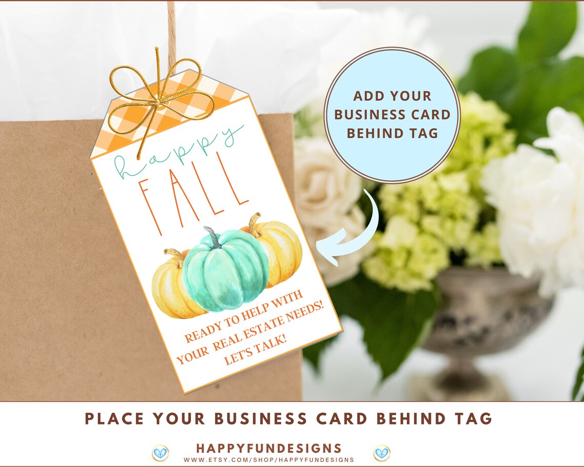 Fall Realtor Pop by Tags Printable Realtor Closing Gift Pop - Etsy