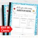 Substitute Teacher Note Template Editable, While You Were Away ...