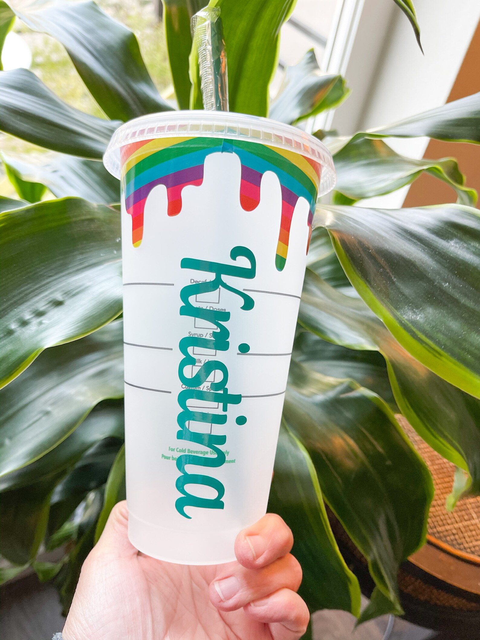 Gay Pride Starbucks Tumbler Rainbow Cup Personalized T Etsy