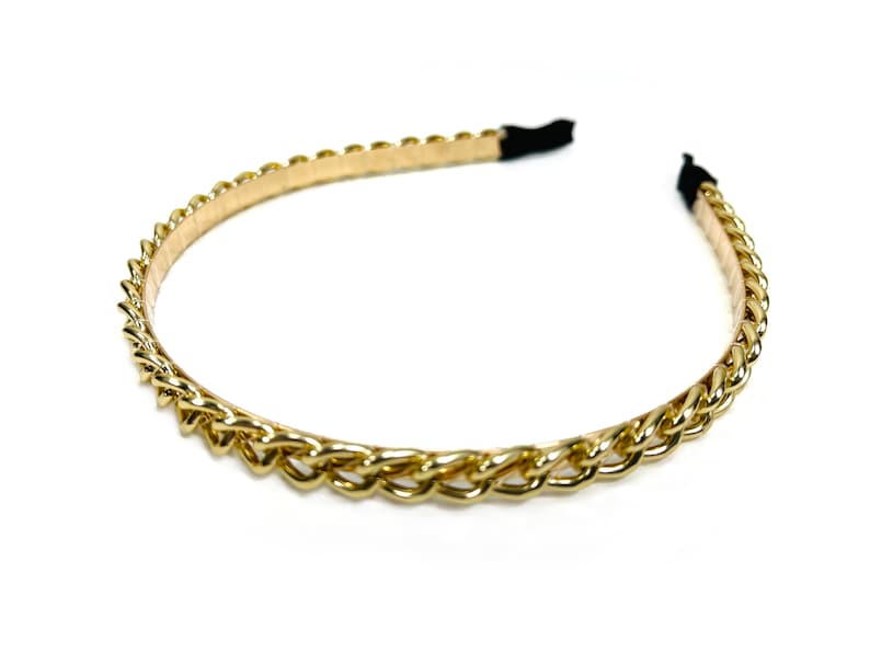 Gold Chain Headband Minimalist Headwear Spring Summer - Etsy