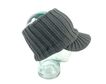 Knit Cap With Visor - Etsy