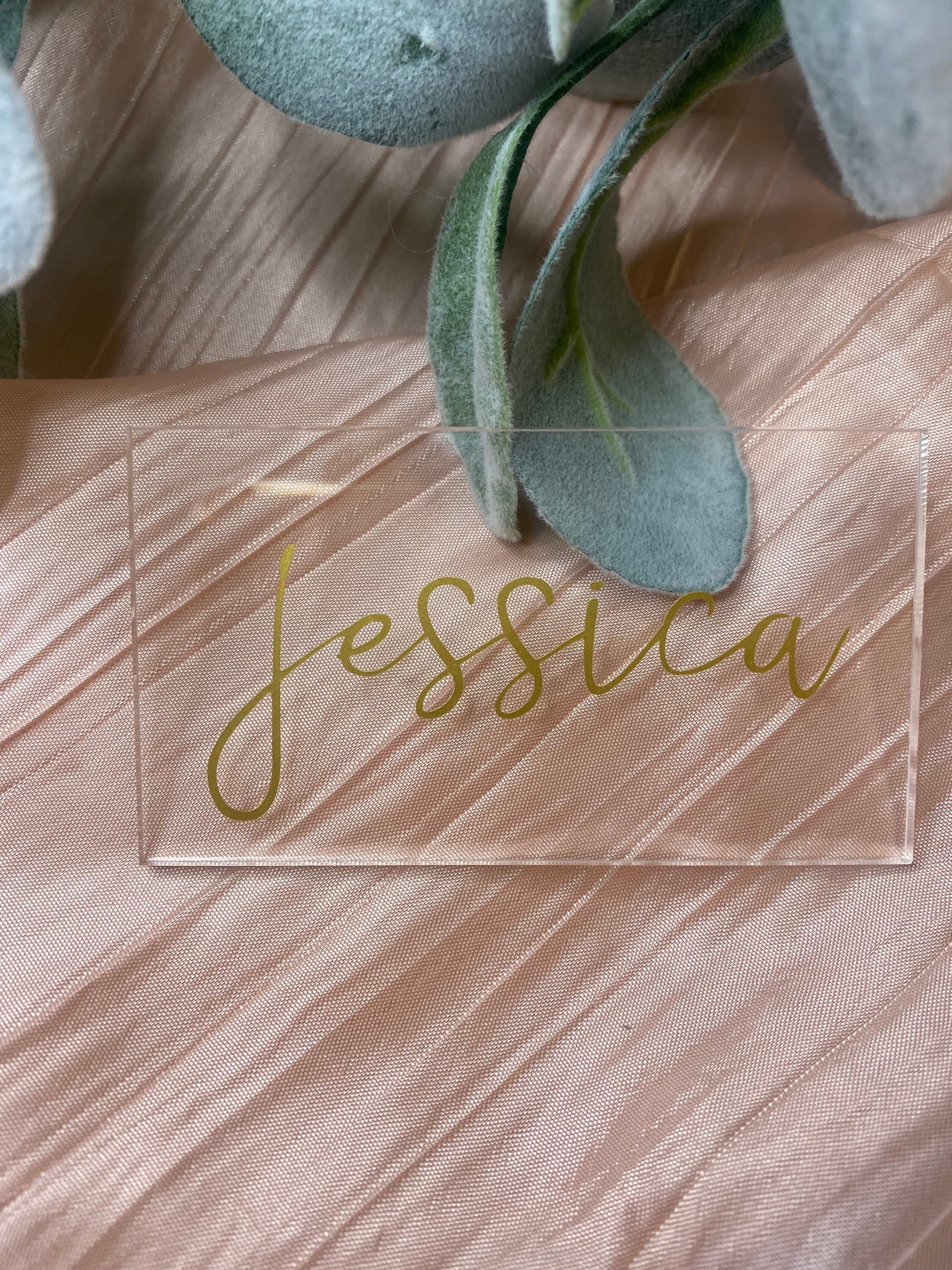 Acrylic Placecards for Weddings / Parties - Etsy