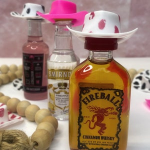 Bachelorette Cowboy Drink Hats: Mini Liquor Bottle Decor - Etsy