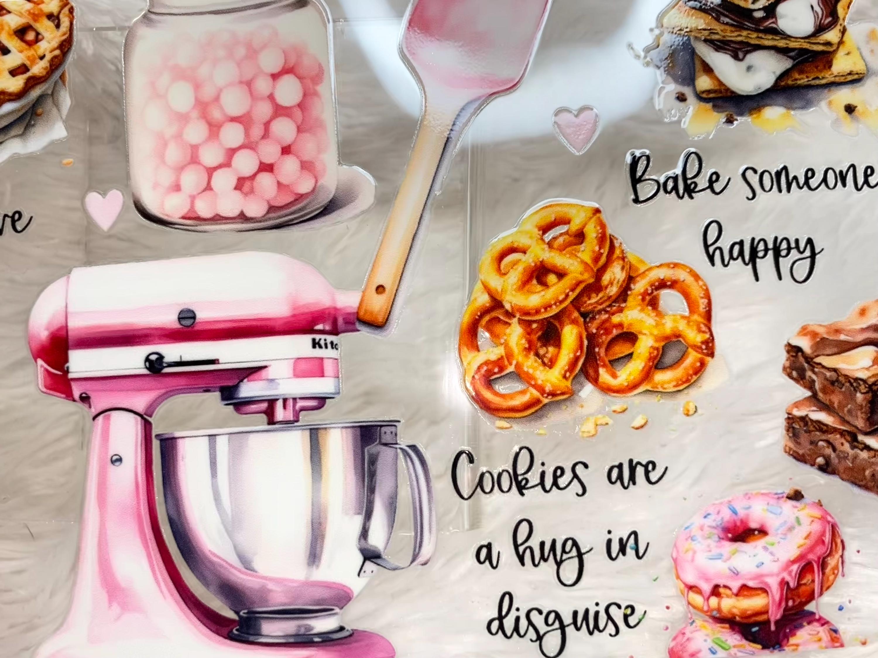 Baking Girly UV DTF 16oz Wrap: Baking Theme Tumbler Decal - Etsy