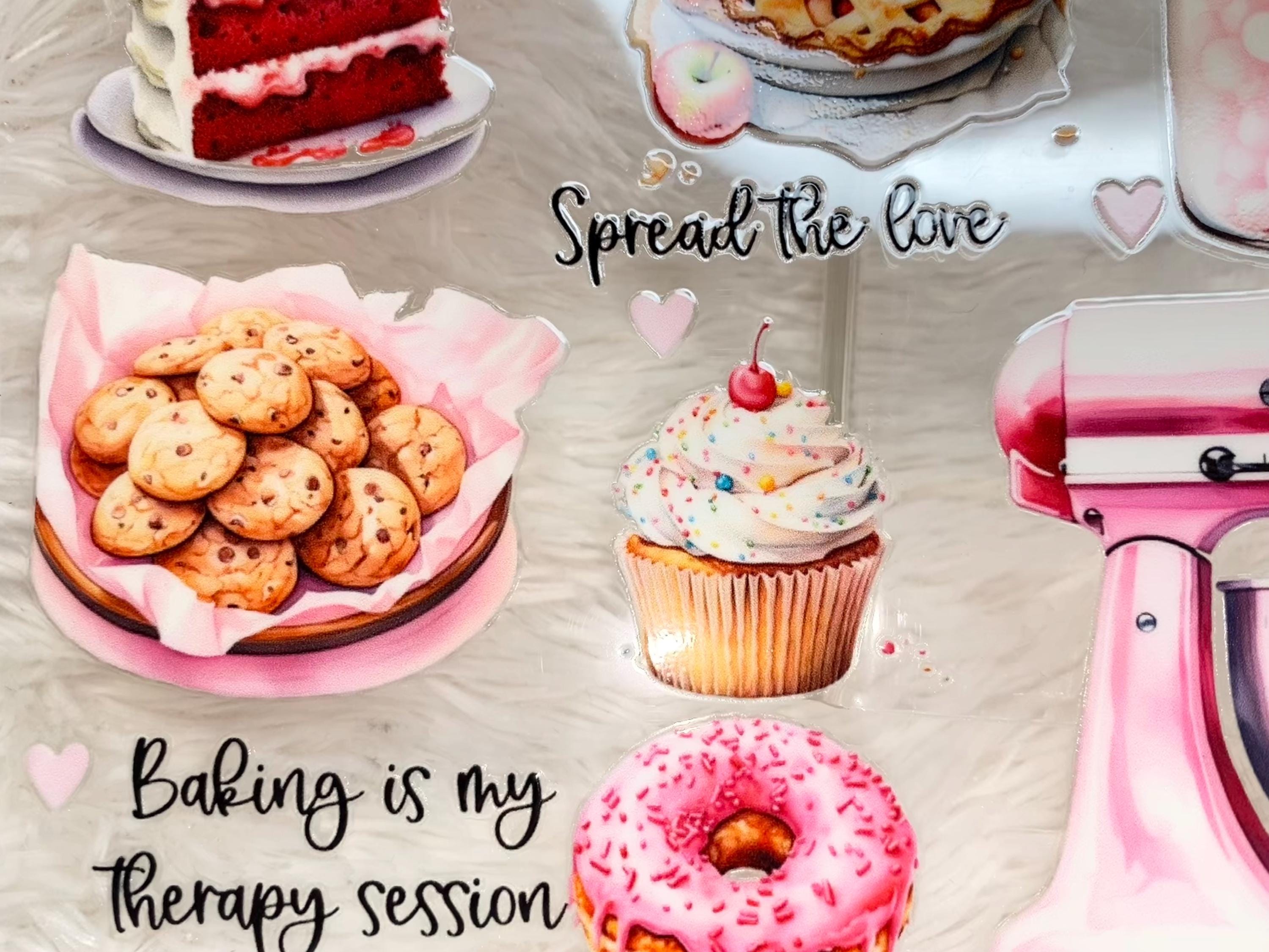 Baking Girly UV DTF 16oz Wrap: Baking Theme Tumbler Decal - Etsy