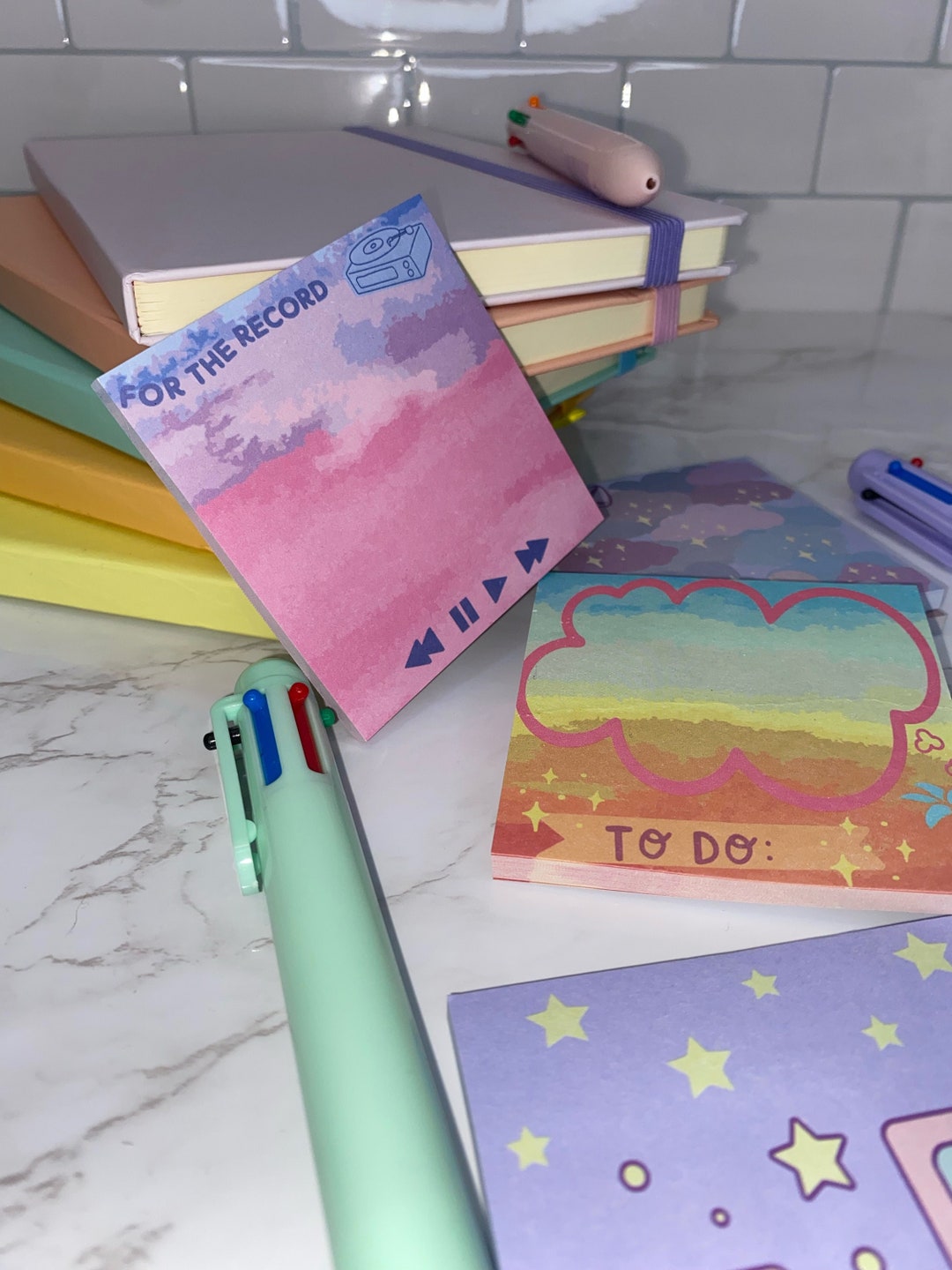 Retro Sticky Notes, Cute Post-it Notes, Sticky Notes, Custom Made ...