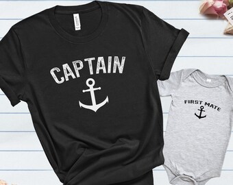 Captain and First Mate Shirt - Etsy