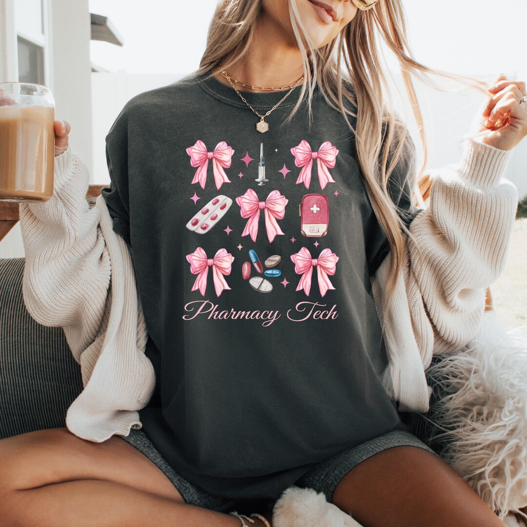 Pharmacy Tech Shirts, Pharmacists Gifts, Coquette Pharmacy Technician ...