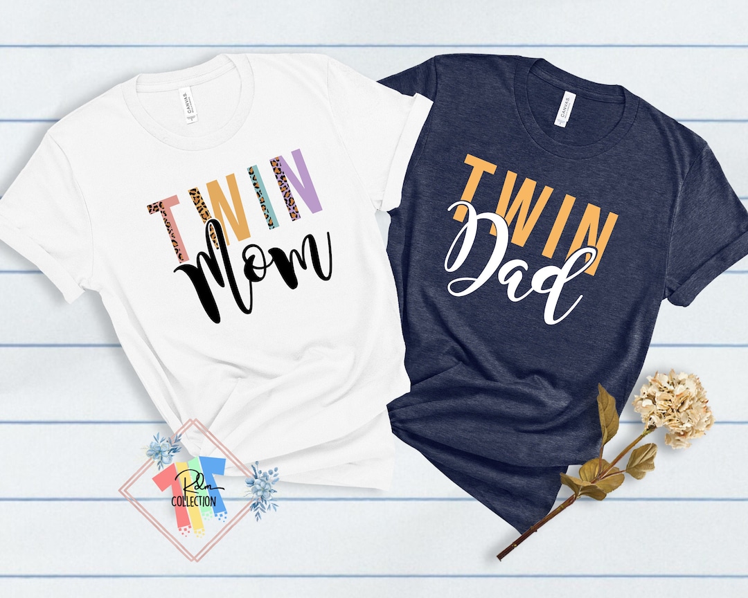 Twin Dad and Mom Shirt Dad of Twins Shirt Funny Twin Dad Shirt Funny ...