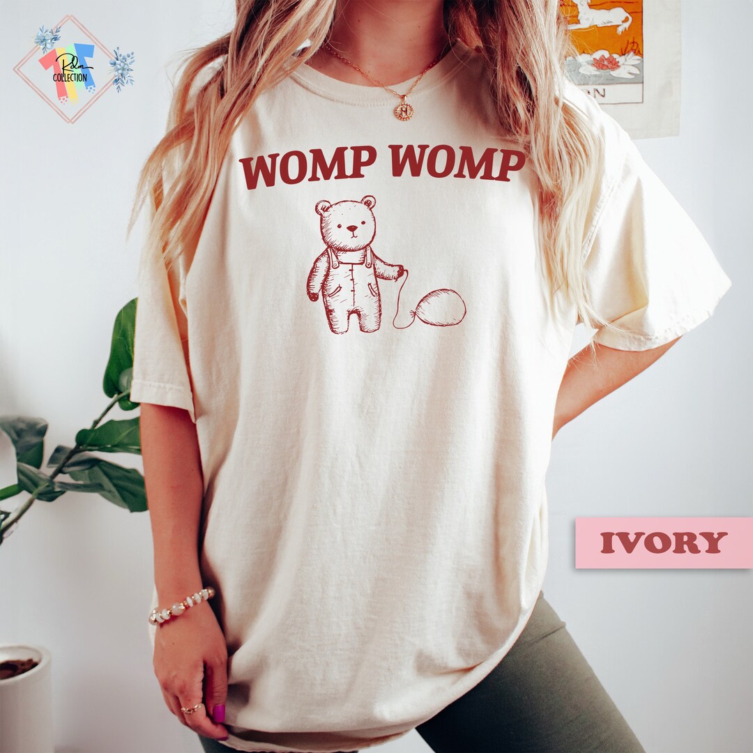 Funny Womp Womp Shirt, Retro Graphic Tee for Women. Vintage Style ...