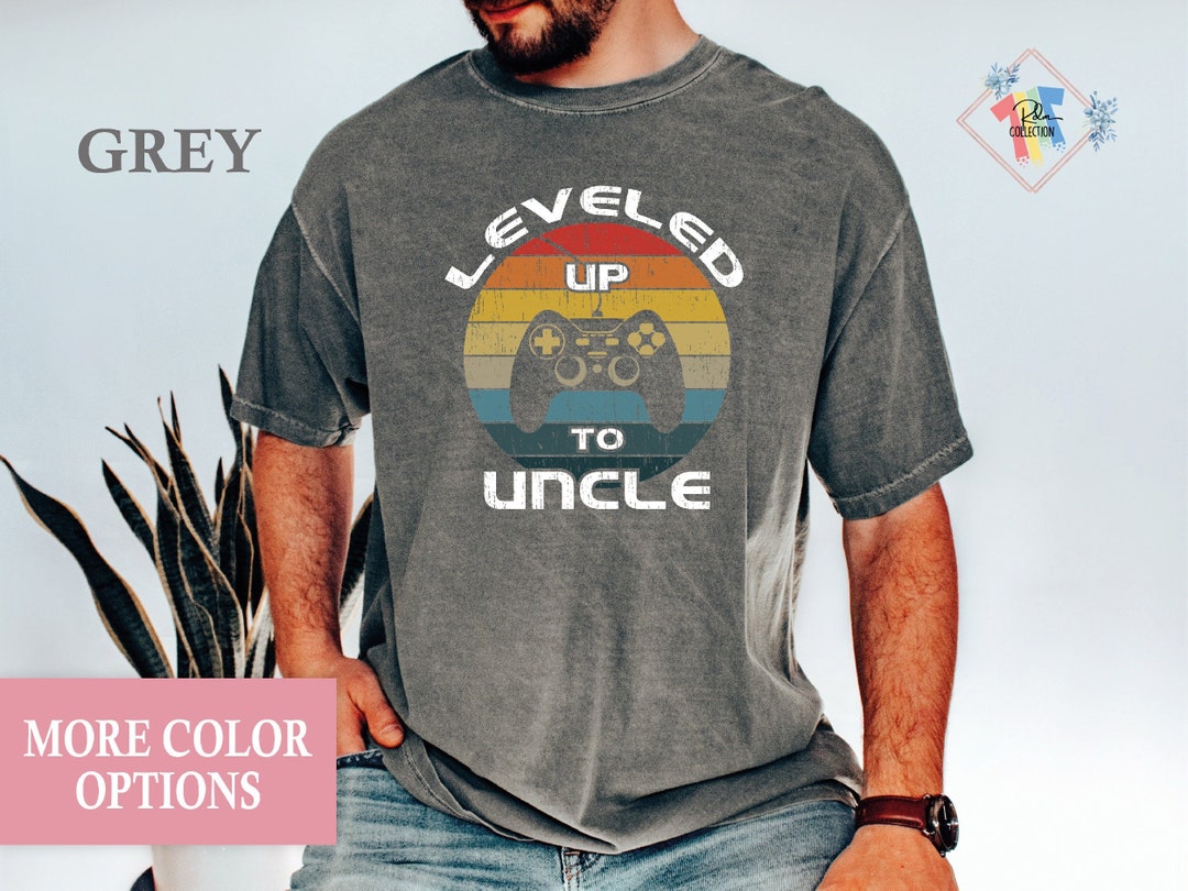 Leveled up to Uncle Shirt Funny Gift for Gamer New Uncle RDM232 - Etsy