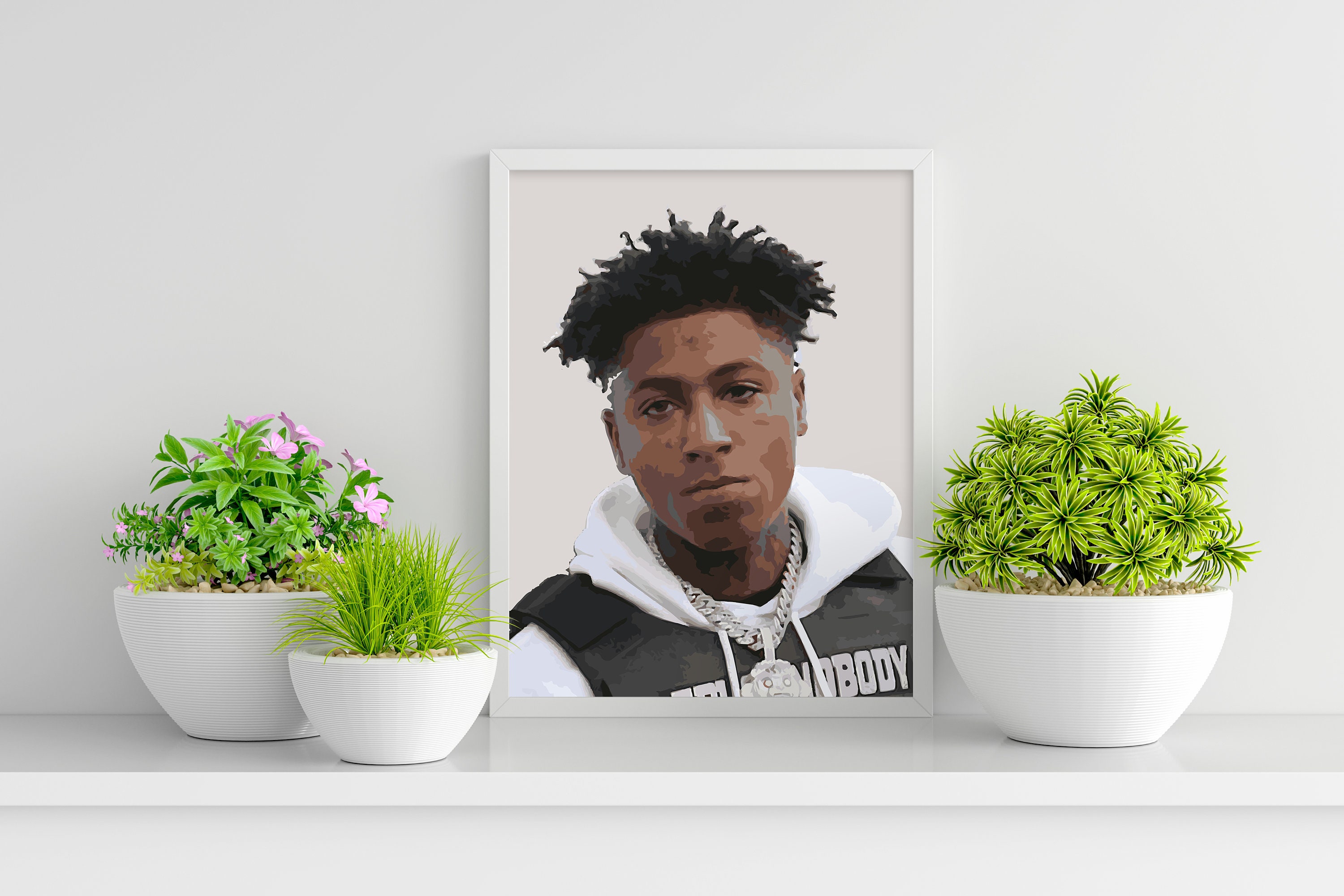NBA Youngboy Poster Print | NBA Youngboy Wall Decor | Hip Hop ...