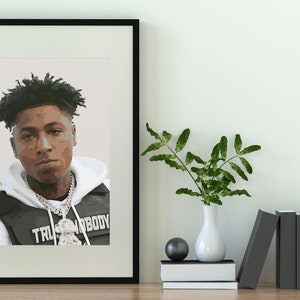 NBA Youngboy Poster Print | NBA Youngboy Wall Decor | Hip Hop ...