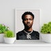 Roddy Ricch Poster Print | Roddy Ricch Wall Decor | Hip Hop | Portrait ...