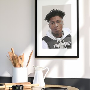 NBA Youngboy Poster Print | NBA Youngboy Wall Decor | Hip Hop ...