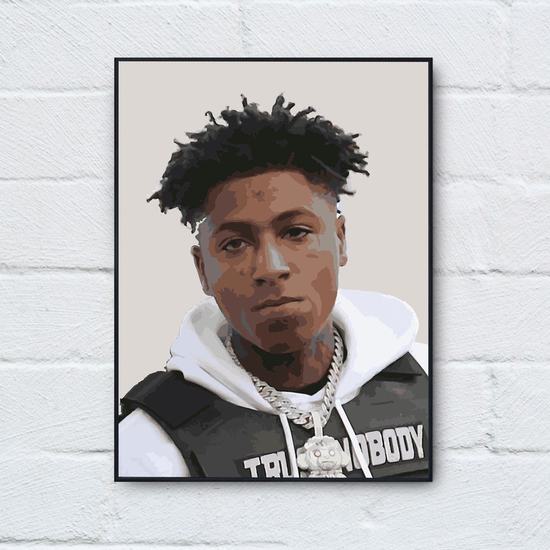 NBA Youngboy Poster Print | NBA Youngboy Wall Decor | Hip Hop ...