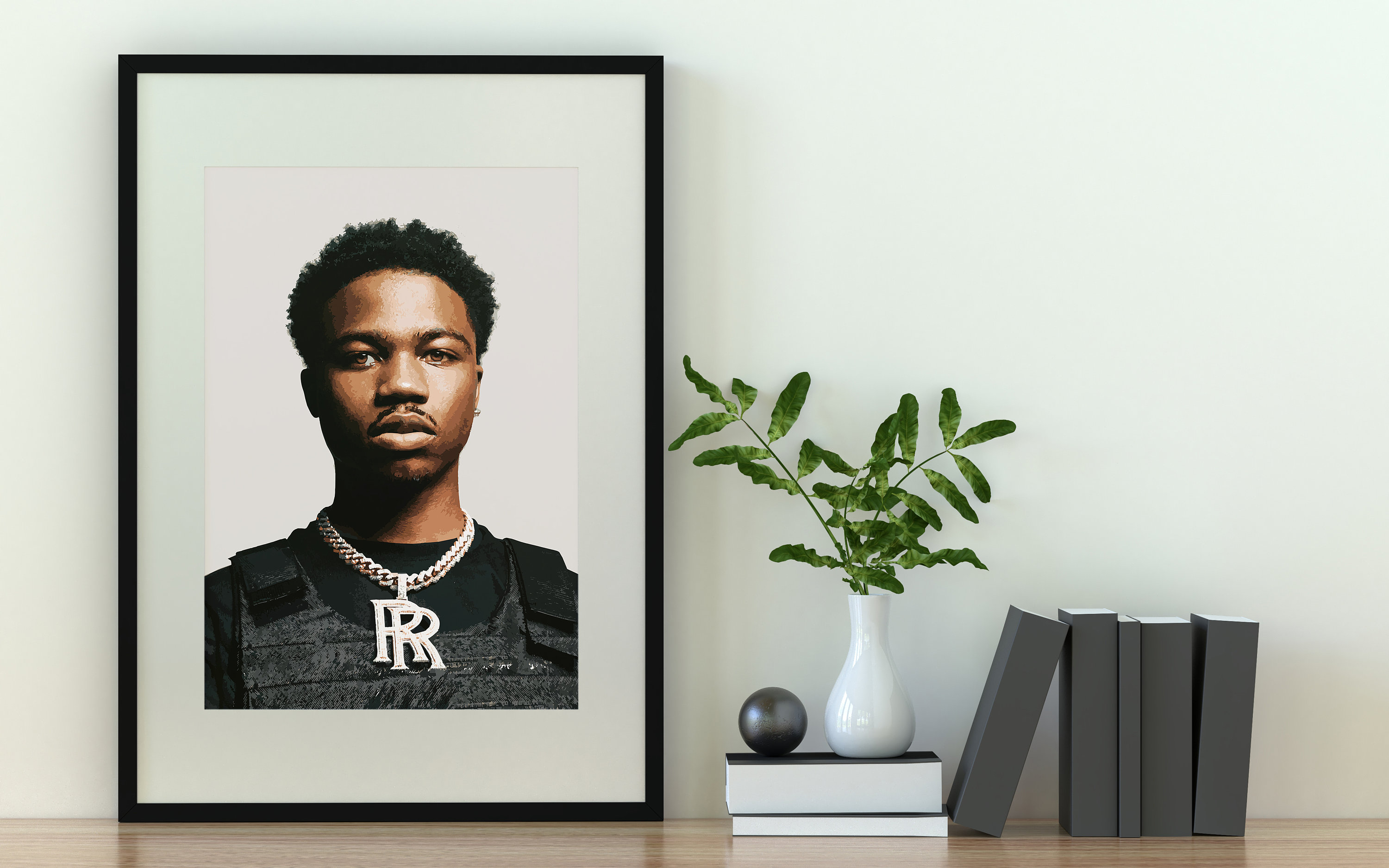 Roddy Ricch Poster Print | Roddy Ricch Wall Decor | Hip Hop | Portrait ...