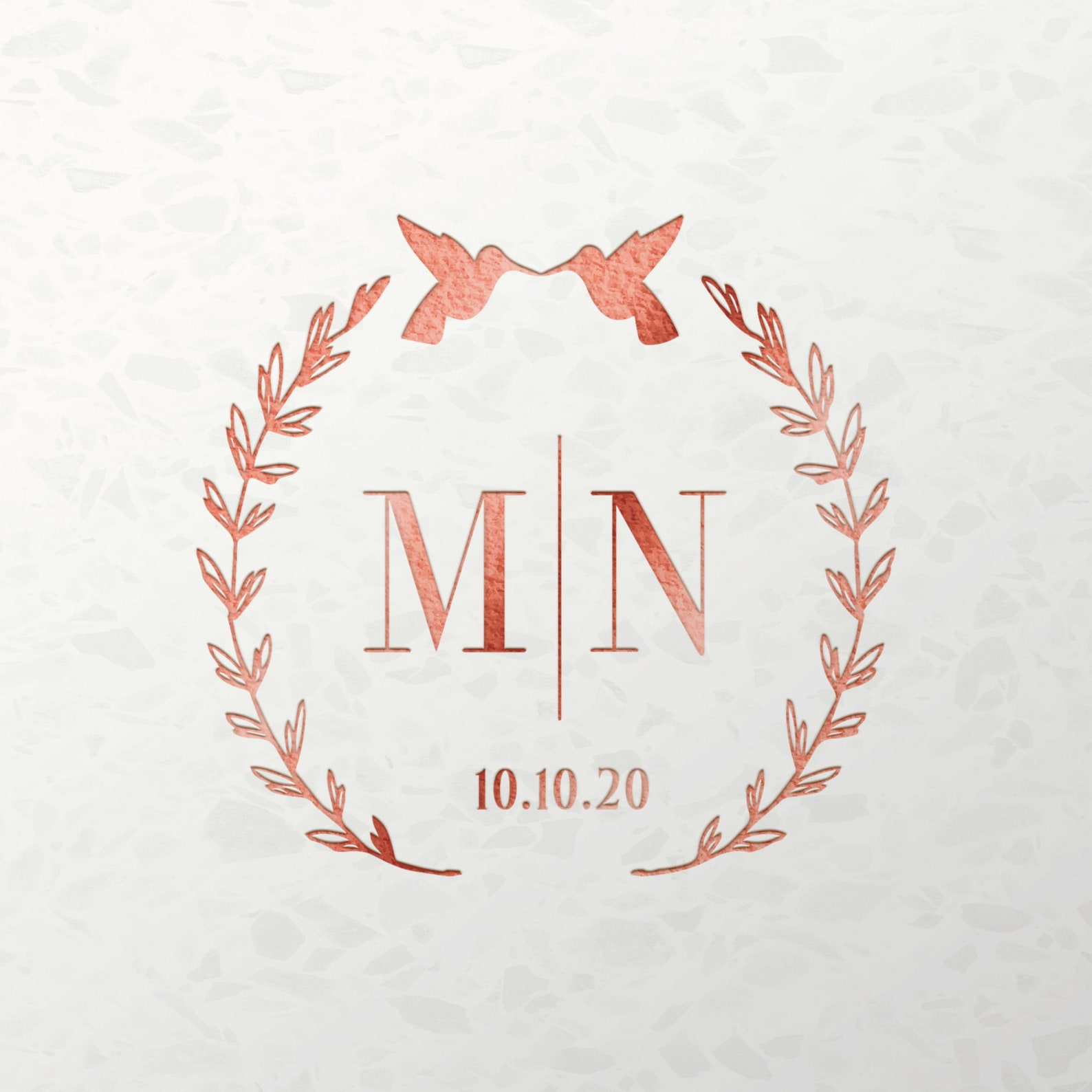 Logotipo de la boda diseño del logotipo de la boda monograma | Etsy