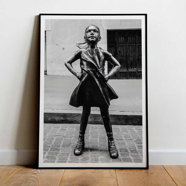 Fearless Girl Poster - Etsy