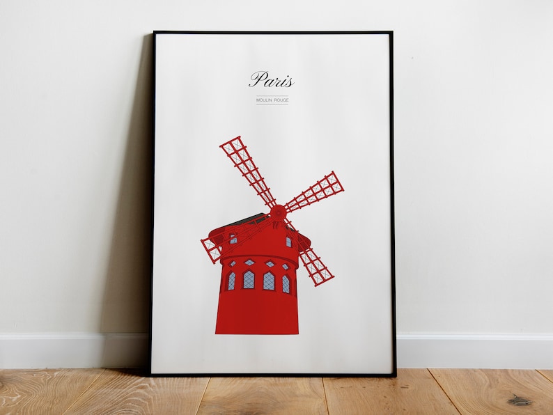 Poster, Paris Poster, Moulin Rouge Poster, Moulin Rouge, Wall ...