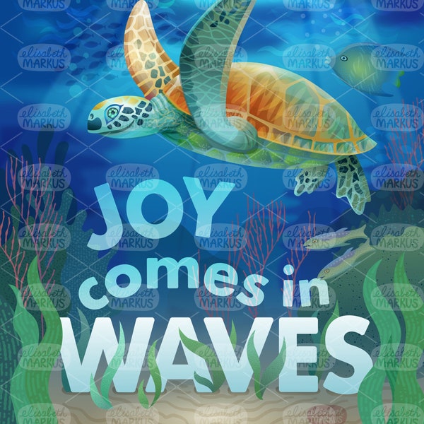 Turtle Whimsical Painting - Etsy