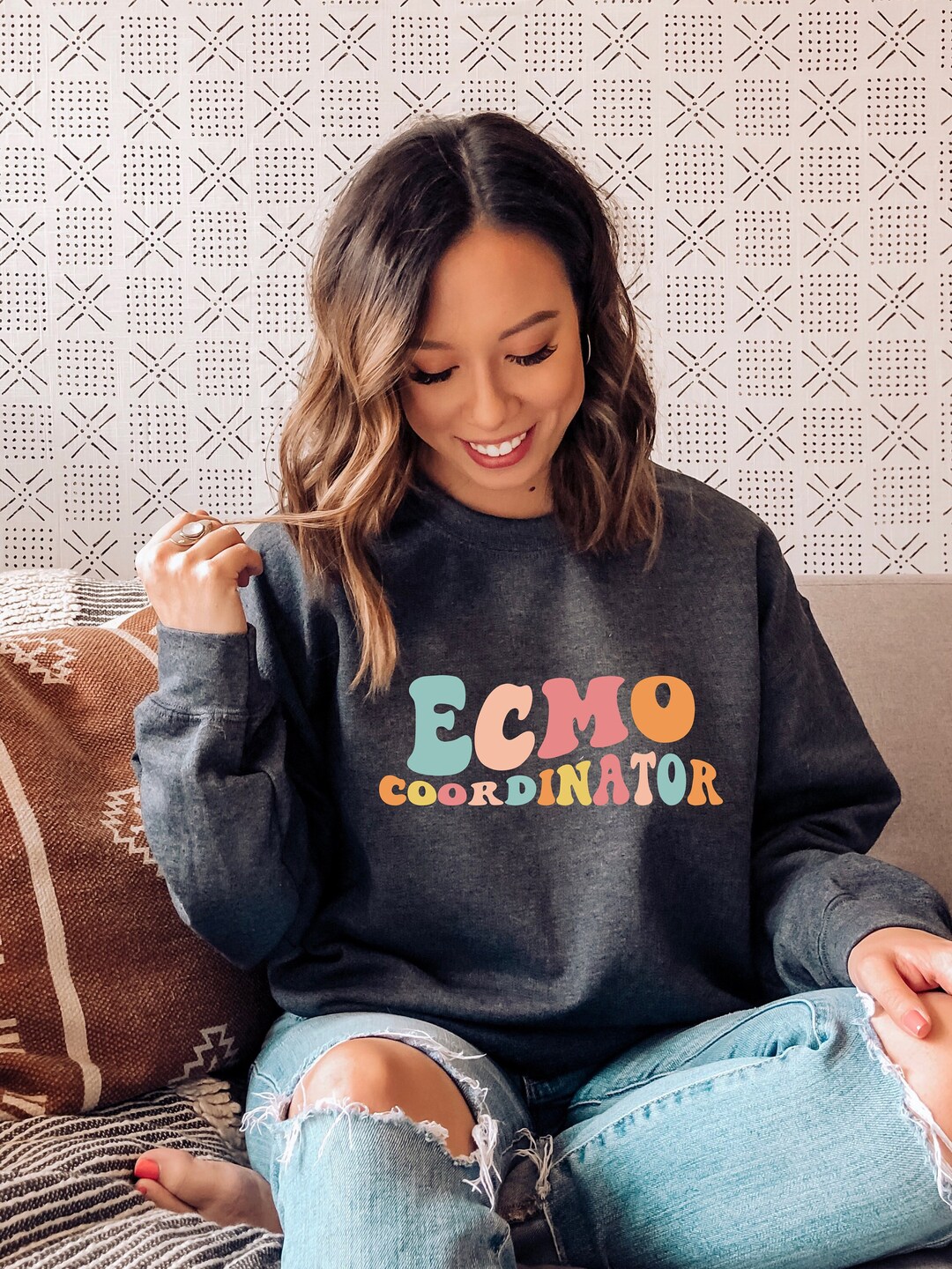 Critical Care Nurse Sweater, Ecmo Nurse Sweater, Sweatshirt for ECMO ...