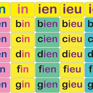 French Syllables Reading Chart: Classroom Wall Art (digital Download ...