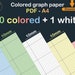 Coloured Graph Paper / A4 Journal Graph Paper / 1mm Grid / Soft Lines ...