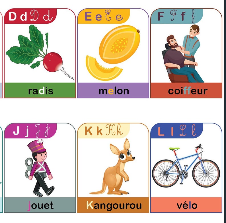 FRENCH Alphabet Letters Large Printable Poster - Etsy