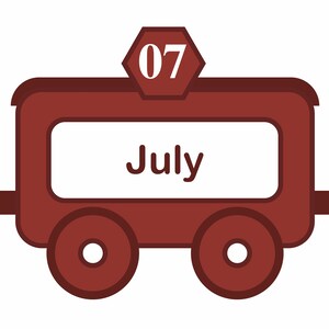 ENGLISH Brown Months Train / the Months of the Year / School Months ...