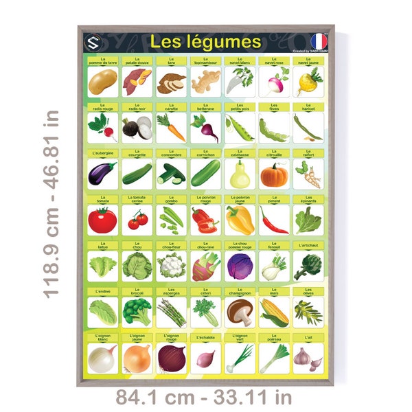 French Vegetables - Etsy