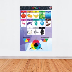 English Colours Poster/ Coloured Poster / Printable Nursery Art ...