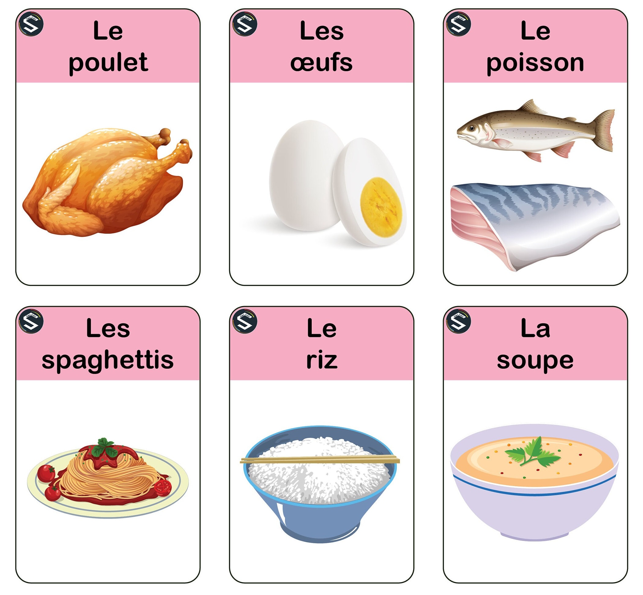 La Nourriture FRENCH Foods and Nutrition Vocabulary Printable ...