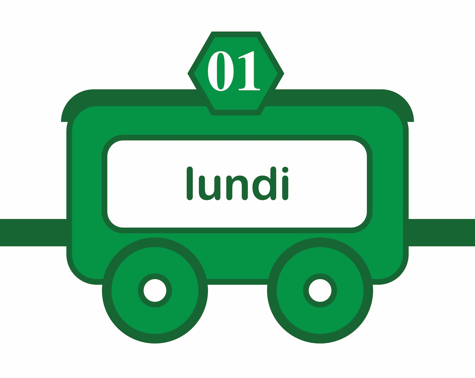 FRENCH Days Train / Le Train Des Jours / Les Jours De La Semaine ...