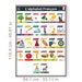 ENGLISH Months Train / the Months of the Year / Nursery Months Poster ...