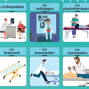 French Health Vocabulary Large Printable Poster for French Classes ...