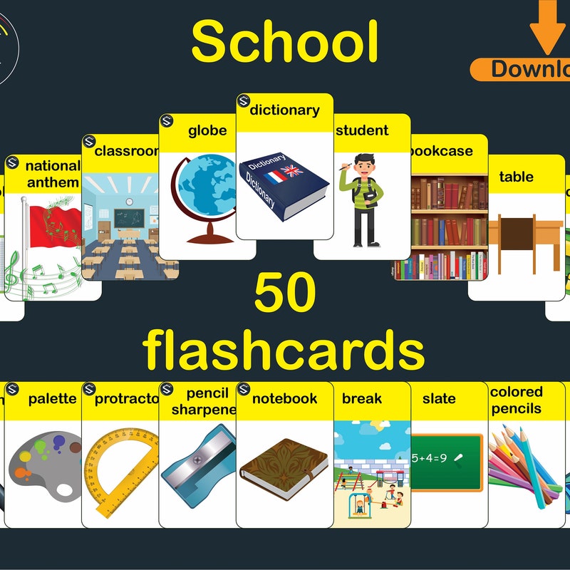 Vocabulary Cards - Etsy