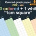 Coloured Graph Paper / A4 Journal Graph Paper / 1mm Grid / Soft Lines ...