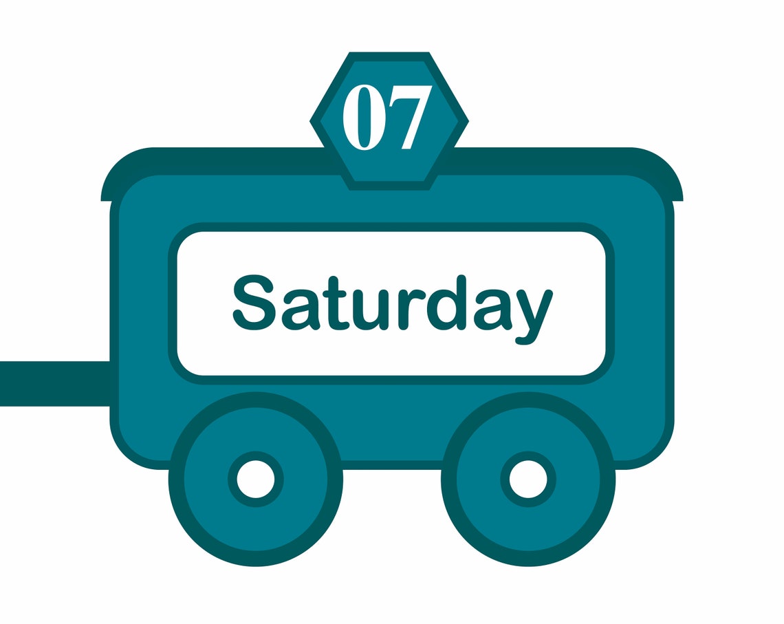 ENGLISH Days Train / the Days of the Week / School Days Poster ...