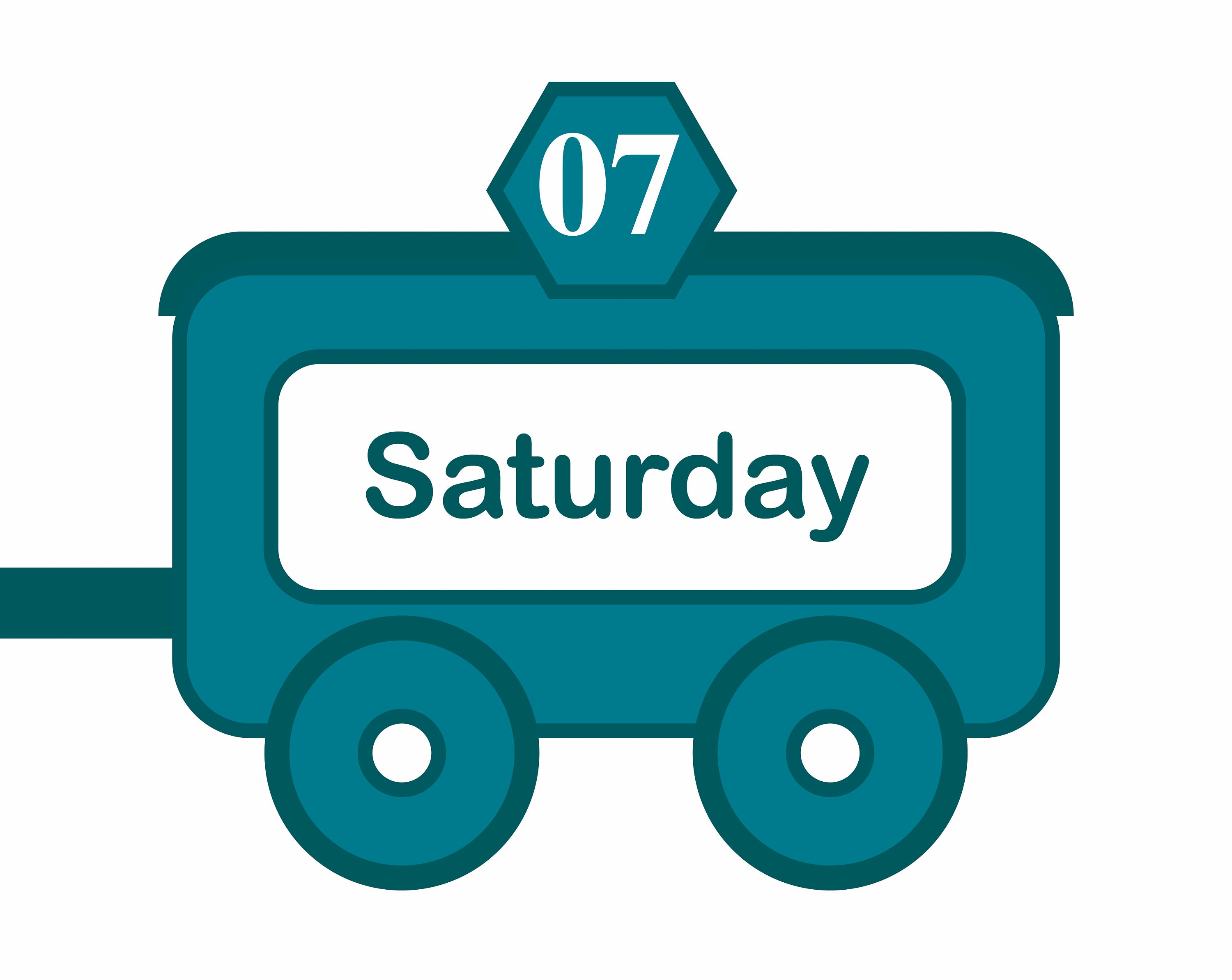 ENGLISH Days Train / the Days of the Week / School Days Poster ...